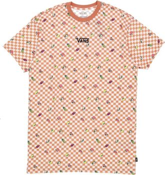 Vans Center Vee Print Tee Kleid - - Tops - Damen - Rosa - M