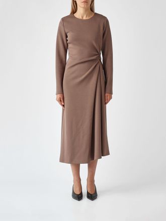 Meimeij Midi-Etuikleid von aus Viskosemischung mit drapierter Taille