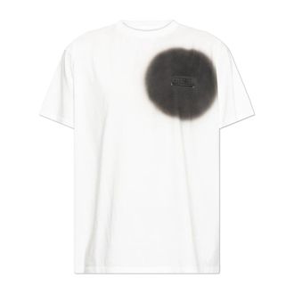 Maison Margiela T-Shirt mit Patch - - Tops - Herren - Wei&szlig; - 2XL