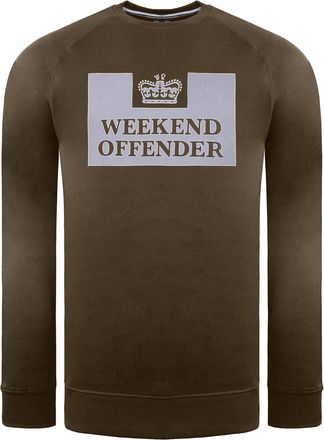 Weekend Offender Skylar Herren Dunkelkhaki Pullover