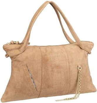Fredsbruder Cuir sac &agrave; &eacute;paule Velvet Wild Shoulderbag Camel marron clair