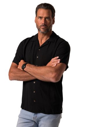 JP1880 Herren große Größen Übergrößen Menswear L-8XL Hemd, Cuba-Kragen, CF, Viskose, 1/2