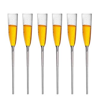 Generico Champagner f&uuml;r Pool: aus Acryl, f&uuml;r Sommergetr&auml;nke | Wein f&uuml;r Schwimmbad, Garten, Grillen, Partyunterhaltung, Outdoor-Gl&auml;ser, langlebige Gl&auml;ser und In