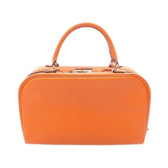 Herm&egrave;s Sac &agrave; main Pre-owned Sac Envies 26 en cuir - Femme - Pre-owned - Orange - Taille: ONE Size