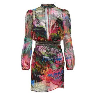 Philipp Plein Kurzes Kleid - - Dresses - Damen - Mehrfarbig - XL