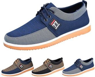 Generic Chaussures de travail &agrave; lacets pour homme - Chaussures de planche d&eacute;contract&eacute;es - Chaussures de travail classiques - L&eacute;g&egrave;res et respirantes - Antid&eacute;ra
