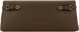 Brunello Cucinelli Femme, Sacs, Brun, Taille: ONE Size Mud Leather Clutch