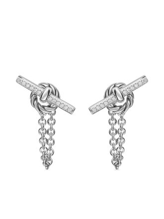 David Yurman DY Mercer Ohrringe mit Diamanten - Silber