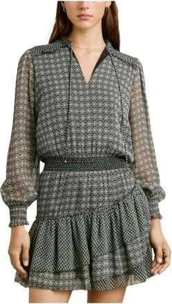 Pepe Jeans London Kurzes Chiffon-Kleid - - Dresses - Damen - Schwarzk - XS