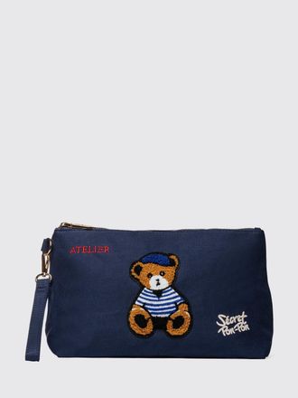 Secret Pon Pon Clutch Damen Farbe Navy