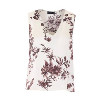 Liu Jo Femme, Tops, Multicolore, Taille: 38 FR Top en satin imprim&eacute;