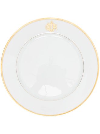 Dior assiette en porcelaine à logo - Blanc