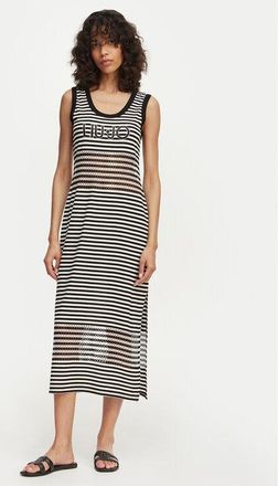 Liu Jo Sommerkleid VA6198 J3908 Schwarz Slim Fit