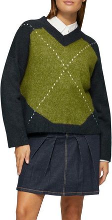 s.Oliver Strickpullover mit V-Ausschnitt und Muster