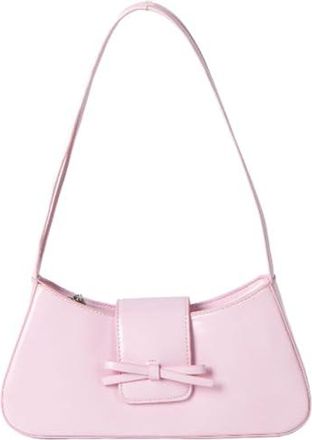 Generic Sac Hobo r&eacute;tro Y2K pour femme, taille moyenne, capacit&eacute; de 1,9 l, avec bandouli&egrave;re, sac &agrave; main en similicuir de couleur unie pour un usage quotidien, 