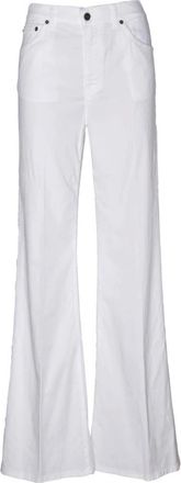 Dondup Femme, Jeans, Blanc, Taille: W26 Amber Wide Leg Jeans