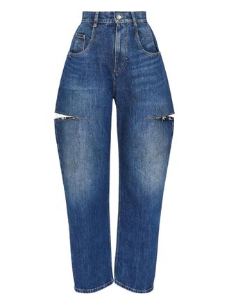 Maison Margiela Jeans mit Cut-Outs - Blau
