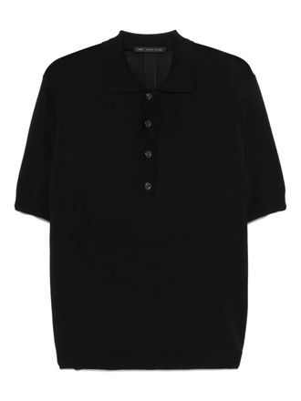 low brand polo en maille - Noir