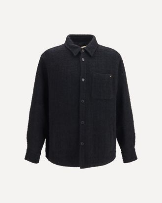 Valentino Textured high-neck Jacket Male 48