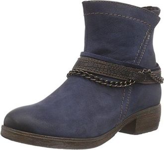 s.Oliver 25350, Bottes femme, Bleu (navy/espresso 817), 42