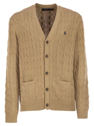 Polo Ralph Lauren Cardigan en maille torsad&eacute;e de coton Polo Ralph Lauren