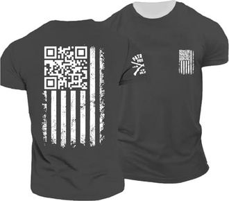Generic T-shirt pour homme pour la vie quotidienne d&eacute;contract&eacute;e. Design &eacute;l&eacute;gant de code QR. pour danser et se d&eacute;tendre. Pour toutes les saisons. Confortable e