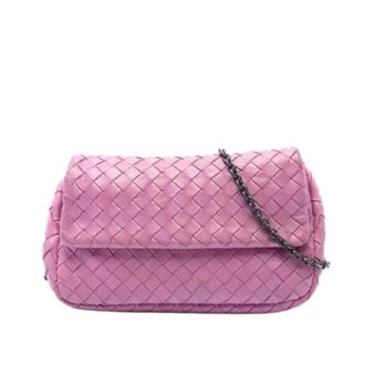 Bottega Veneta Pre-owned Gewebte Leder Umh&auml;ngetasche - - Pre-owned - Damen - Rosa - ONE SIZE