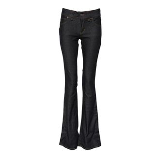 John Galliano Dunkelblaue Wide Leg Denim Jeans - - Jeans - Damen - Blau - W25
