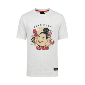 Evisu Homme, Tops, Beige, Taille: XL HT Godhead Printed SS Tee