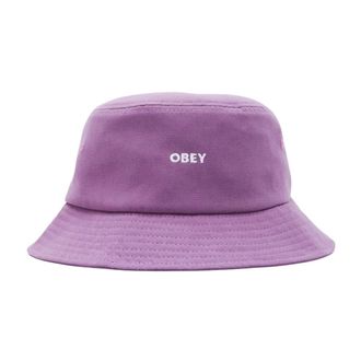 Obey Bold Canvas Bucket Hat - - Accessories - Herren - Lila - ONE SIZE