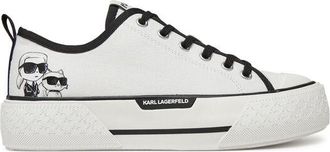 Karl Lagerfeld Sneakers aus Stoff KL60614T Weiß