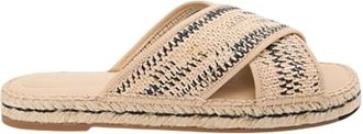 Tommy Hilfiger Femme, Chaussures, Beige, Taille: 39 EU Mule Espadrille en Raphia