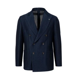 Tagliatore Doppelreihiger Blazer - - Jackets - Herren - Blau - L