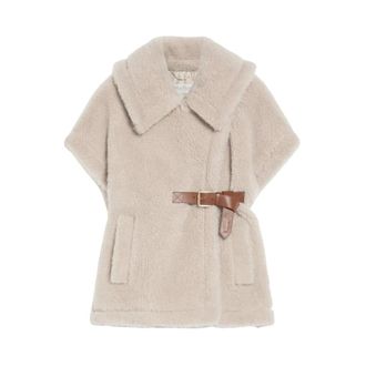 Max Mara Newabavo Cape - - Jackets - Damen - Beige - M/L