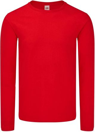 Fruit Of The Loom Iconic 150 Classic Long Sleeve T-Shirt, Farbe:rot, Gr&ouml;&szlig;e:2XL