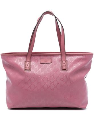 Gucci 2016-2025 mittelgro&szlig;er GG Imprime Tote Bag - Rosa