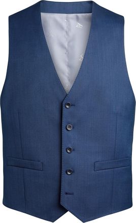 CHARLES TYRWHITT Ultimative Performance-Anzugweste aus Sharkskin-Gewebe - K&ouml;nigsblau