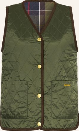 Barbour Steppweste Icons Liner Zum Wenden gruen