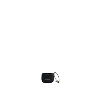 Pourchet Leather AirPods Case - unisex - Accessoires - Noir - Taille: ONE Size
