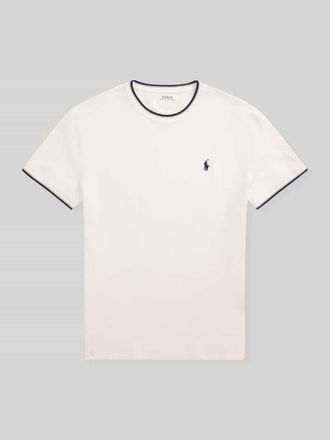 Polo Ralph Lauren Regular Fit T-Shirt aus Baumwoll-Mix mit Kontraststreifen