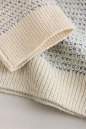 Next Rundhalspullover Strickpullover mit Rundhalsausschnitt, Zopfmuster (1-tlg)