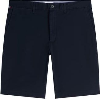 Tommy Hilfiger Bermuda chino &agrave; logo en coton m&eacute;lang&eacute;