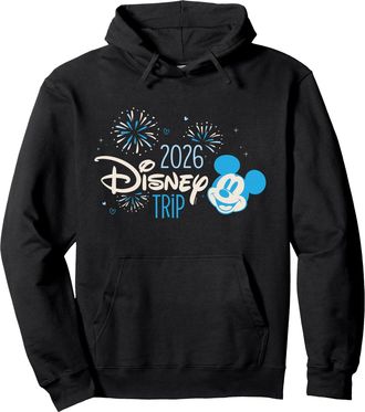 Disney Mickey Mouse & Fireworks 2026 Disney Trip Vacation Pullover Hoodie