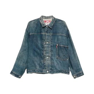 Junya Watanabe Homme, Vestes, Bleu, Taille: XL Denim Vestes