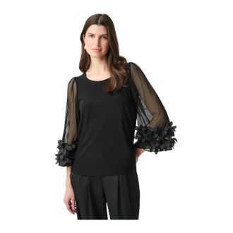 Joseph Ribkoff Glocken&auml;rmel-Oberteil - - Blouses & Shirts - Damen - Schwarzk - M
