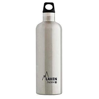 Laken Bouteille isotherme Futura de Laken en acier inoxydable avec isolation sous vide et goulot étroit 750 ml Argent