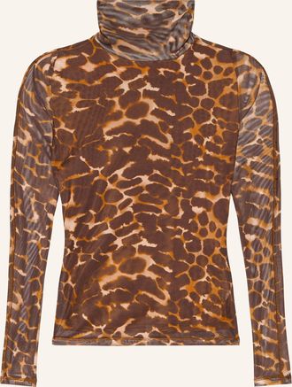 Fabienne Chapot Rollkragenshirt Jaydn Aus Mesh braun