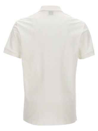 Burberry Mens White Cotton Polo Shirt