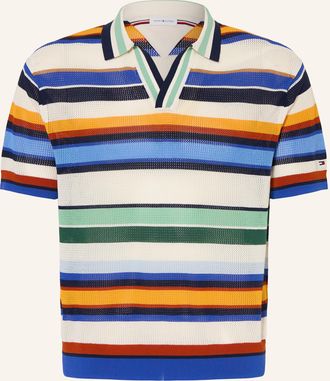 Tommy Hilfiger Strick-Poloshirt blau