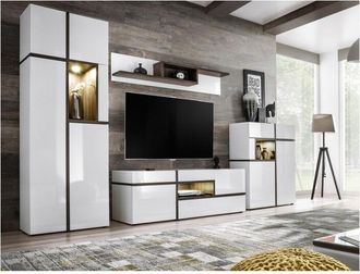 Paris Prix Paris Prix - Ensemble Meuble tv Design Cross 330cm Blanc